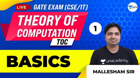 theory of computation toc basics of toc lec 1 gate computer