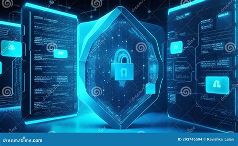 Protecting Ai Algorithms Background Stock Illustration Illustration