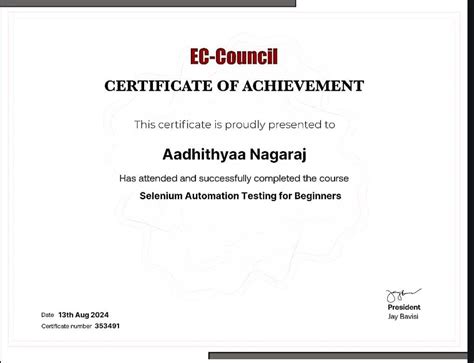 Thrilled To Share That Ive Completed The Selenium Automation Testing For Beginners” Course By