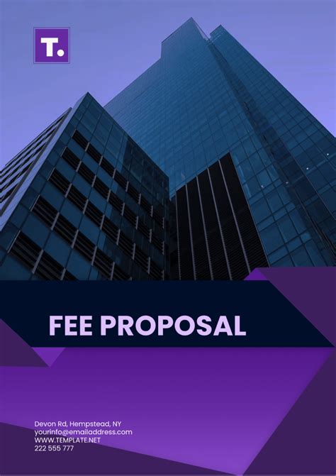 Free Fee Proposal Template To Edit Online