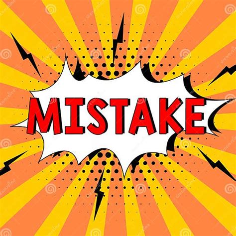 Conceptual Display Mistake Business Showcase Misconception About The Meaning Of Something Thing