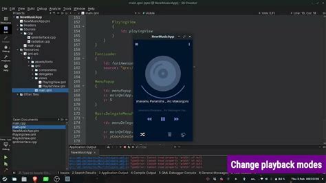 project showcase music player in qt qml c youtube