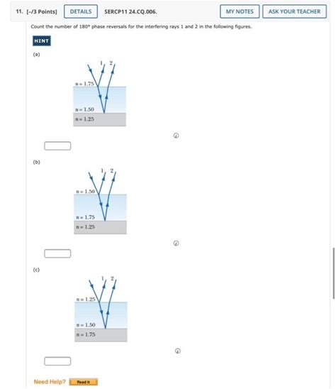solved count the number of 180∘ phase reversals for the