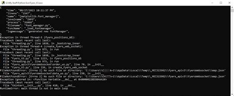 Getting Error For Web Socket When Create Python Exe With Api V3