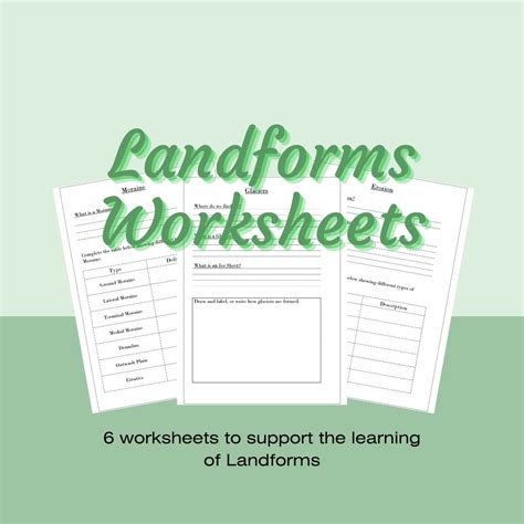 Geography Landforms Worksheets Made By Teachers Worksheets Library