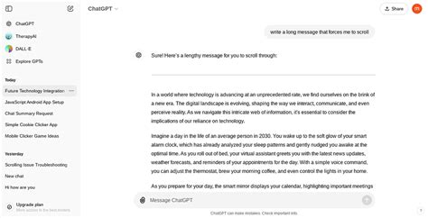 Bug On Chatgpt That Doesnt Allow Me To Scroll Bugs Openai Developer Forum