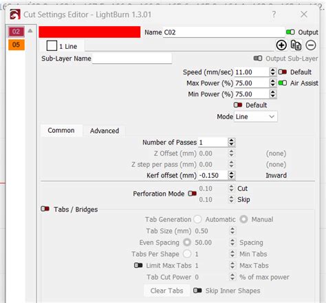 Kerf Offset In Cut Settings Editor Is Rounding Corners Off And Not