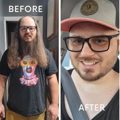 Beforeafter 6 Years Of No Shaving Finally Cut It All Off Rbeards