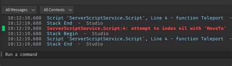 Lua Why Does My Teleporter Part Not Teleport To Another Part Stack Overflow