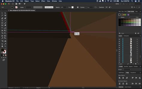 Why Wont This Point Intersect Radobeillustrator