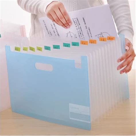 LLP A Size Pockets Accordion Expanding Expandable Document File Folder Envelope Organizer