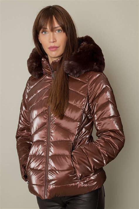 Дамско зимно яке в кафяво Zimfashion