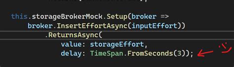 simulate delays in dependency calls in moq r csharp