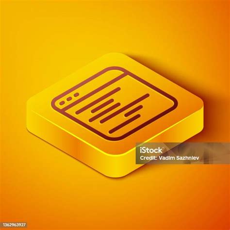 주황색 배경에서 격리된 웹 개발자 프로그래밍 코드 아이콘인 등등 측정 라인 소프트웨어 프로그램 코드의 자바 스크립트 컴퓨터 스크립트 임의의 부분 노란색 사각형 버튼입니다