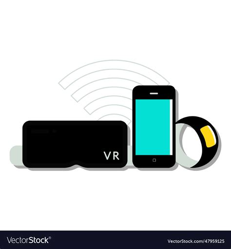 Bluetooth Connection Wire Royalty Free Vector Image