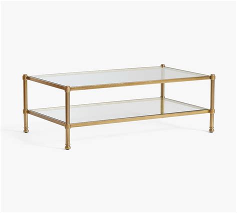 Everson Rectangular Glass Coffee Table Pottery Barn