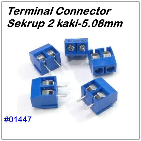 Jual Terminal Pcb 2 Pin Terminal Block Pcb Pitch 5mm Connector Cable