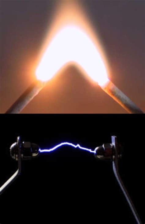 What Makes These Arcs So Different One Looks Like Plasma While One Looks Like Only Electricity