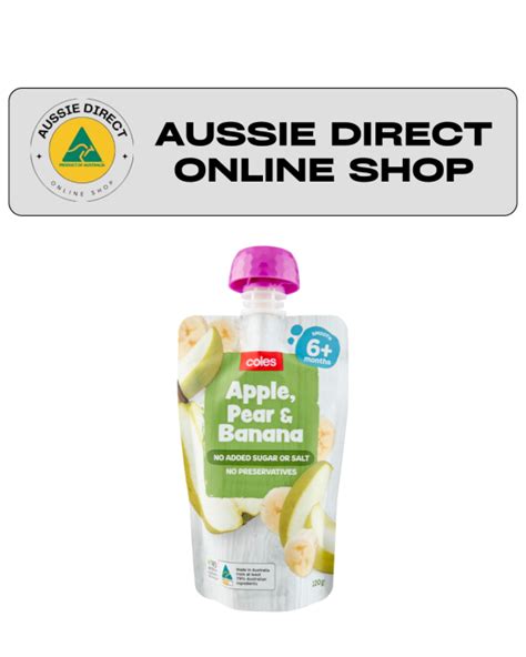 Coles Apple Pear And Banana 6 Months 120g Lazada Ph