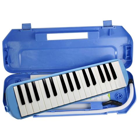 Bee 32 Keys Melodica With Box Type Hard Case 1 Year Warranty Blue