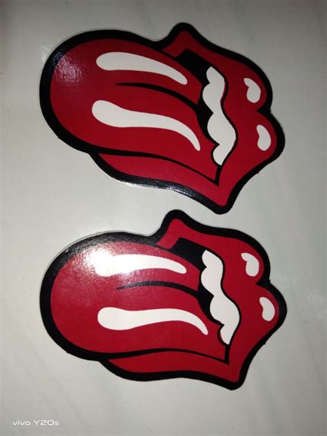 Stiker Rolling Stones Lidah Isi Pcs Lazada Indonesia