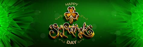 3d 금속 레터링 텍스트와 행복 성자 패트릭 스 일 인사말 포스터입니다 벡터 일러스트 3월에 대한 스톡 벡터 아트 및 기타