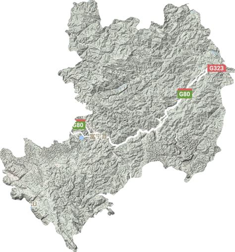 富宁县高清卫星地图