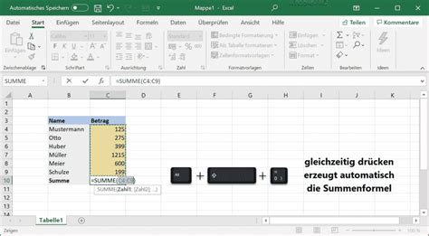 Excel Summe Summenfunktion Einfach Erklärt Windows Faq