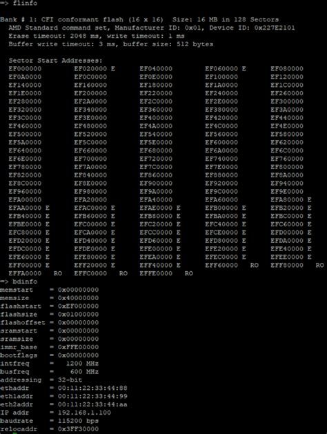 Flash Memory Map Conflict Between Documentation And Template P2020rdb