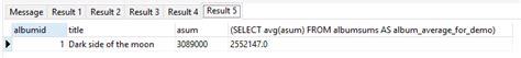 Sqlite How To Get The Sum Of Rows Then Get The Average Of The