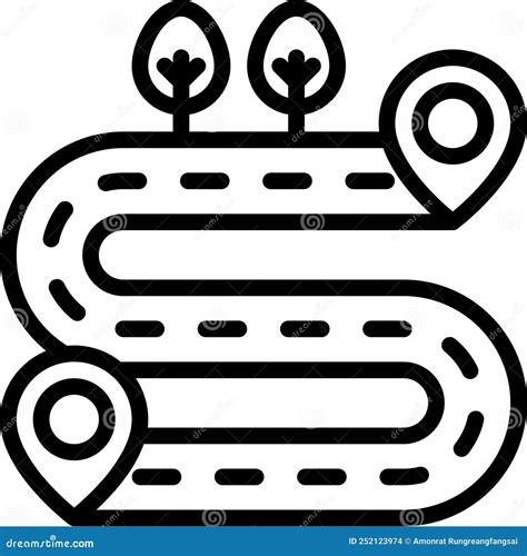 Road Route Icon Location Map And Navigation Vector Stock Vector