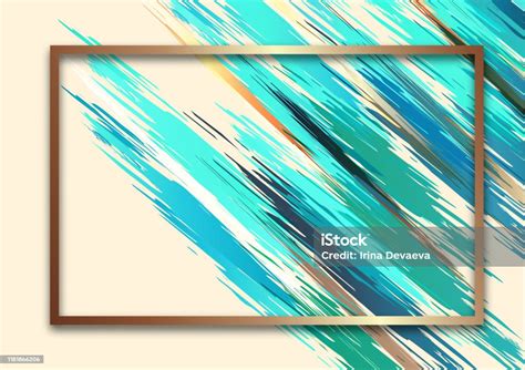 밝은 페인트 잉크 브러시 스트로크 선 질감 베이지 색 배경입니다 텍스트에 대한 예술적 디자인 요소 상자 프레임 또는 배경 0명에 대한 스톡 벡터 아트 및 기타 이미지