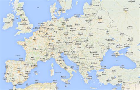 유럽지도 유럽 상세 지도 유럽 나라별 지도 유럽 나라 구분 네이버 블로그