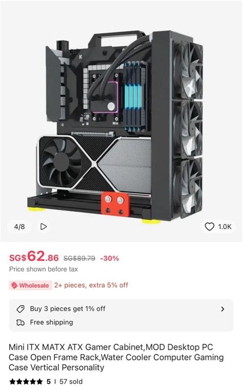 Mini Itx Open Case Computers And Tech Parts And Accessories Computer