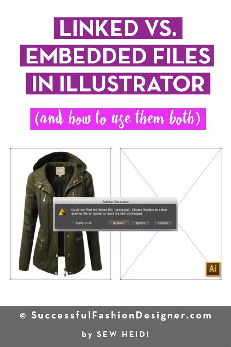 linked vs embedded files in illustrator courses and free tutorials on adobe illustrator tech