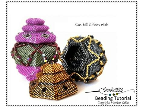 Peyote Stitch Beading Pattern Geometric Box Tutorial Buddah Box