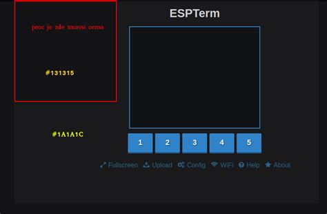 some weird black rectangle next to screen · issue 241 · espterm
