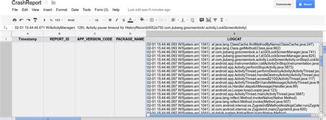 Android Acra Does Not Show Anything In Crashreportscsv File Stack Overflow