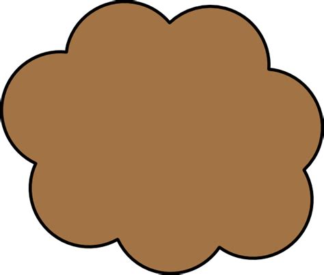 Brown Cloud Clip Art At Vector Clip Art Online Royalty Free And Public Domain