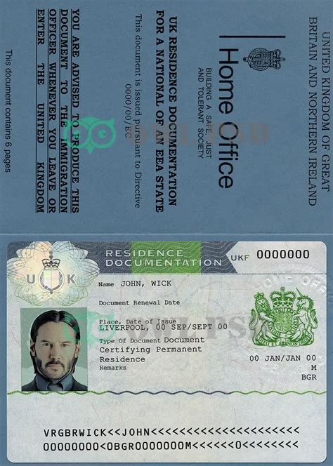 Owl Psd High Quality Fake Template United Kingdom Residence Documentation Template