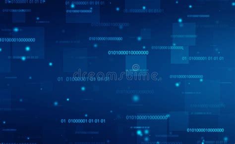 Internet Big Data Concept Flowing Number One And Zero Text In Binary Code Format In Technology