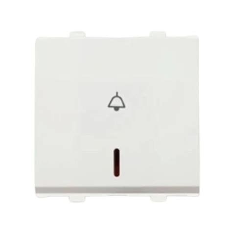 Anchor Penta Modular 6 Amp Bell Push With Neon 2m Switch 65066 Smuf