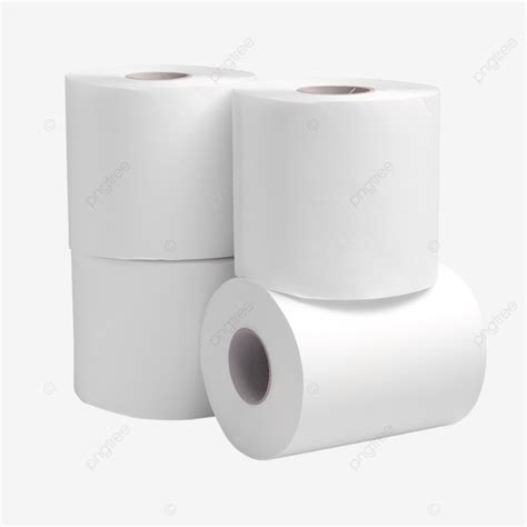 그림자가 있는 Png 파일 형식의 클리핑 경로를 사용하여 격리된 화장실이나 화장실에서 사용할 수 있도록 준비된 흰색 티슈 페이퍼