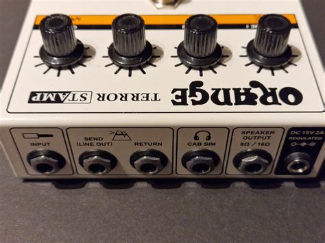 Orange Terror Stamp Effects Pedals