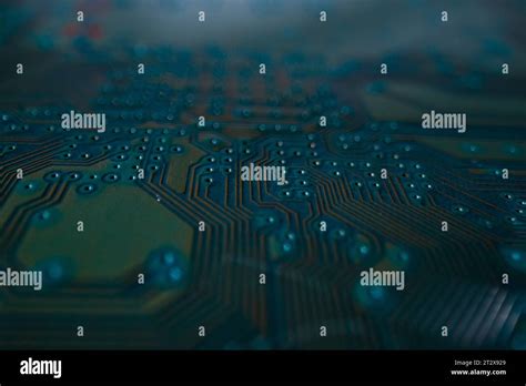 Semiconductors Chip Technology Background High Tech Electronic Circuit Board Background Close
