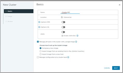 Create A Custom ESXi ISO Image Through VSphere LifeCycle Manager