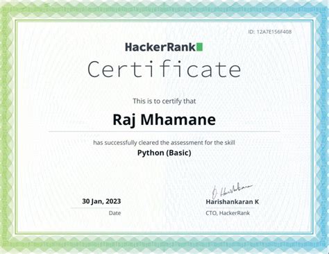 Raj Mhamane On Linkedin Hackerrank Python3