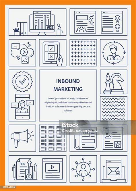 인바운드 마케팅 관련 벡터 배너 디자인 개념입니다 글로벌 Multisphere 즉시 사용 가능한 템플릿입니다 웹 배너 웹 사이트 헤더 잡지 모바일 응용 프로그램 등 현대적인