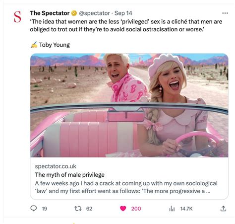 The Spectator The Idea That Women Are The Less ‘privileged Sex Is A