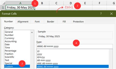 Cara Mengubah Format Tanggal And Waktu Di Excel Default Custom